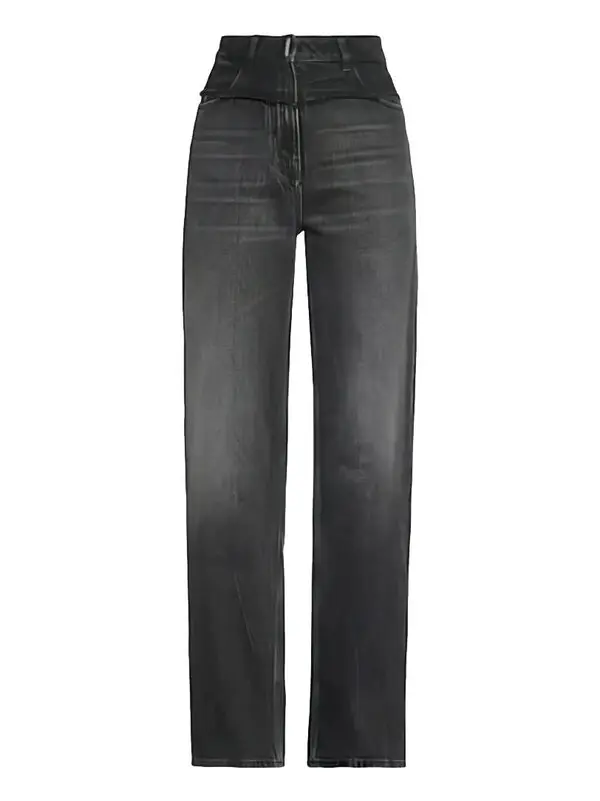Givenchy Oversized High-rise Jeans - Grey