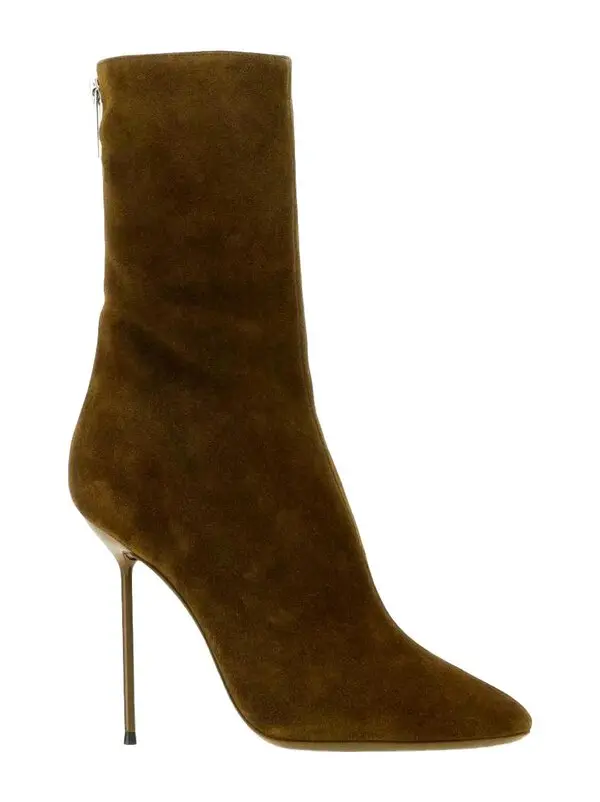 Paris Texas Lidia Suede Ankle Boots - Brown