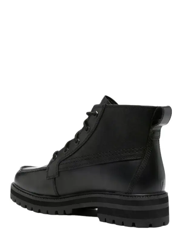 Timberland Leather Moc-toe Lace-up Boots - Black