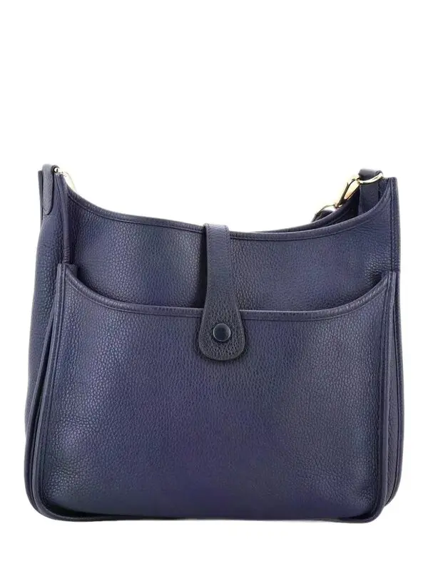Hermès Evelyne Bag Gen Iii Clemence Gm Cross Body Bag - Blue
