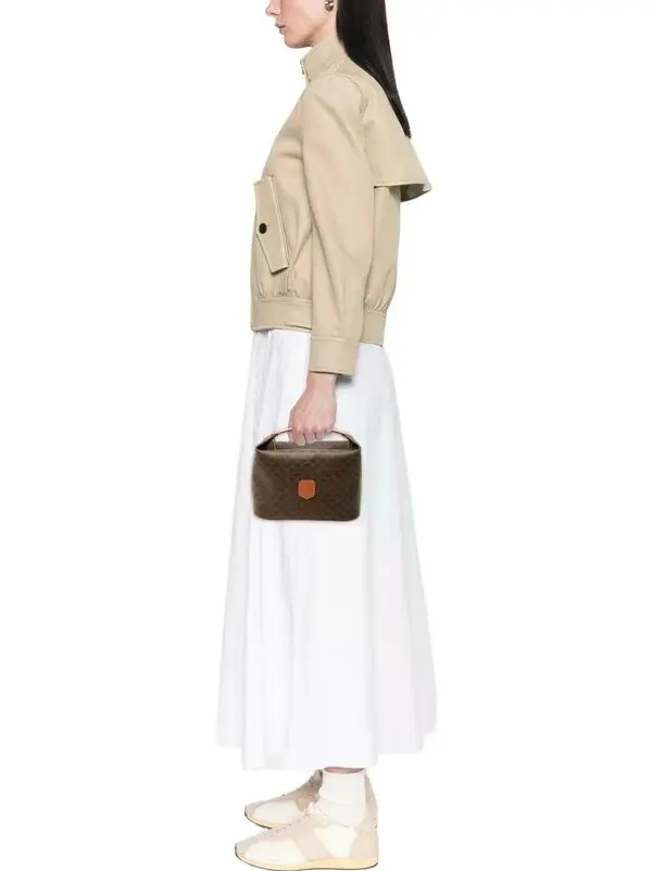 Celine Macadam Coated Canvas Handbag - Brown