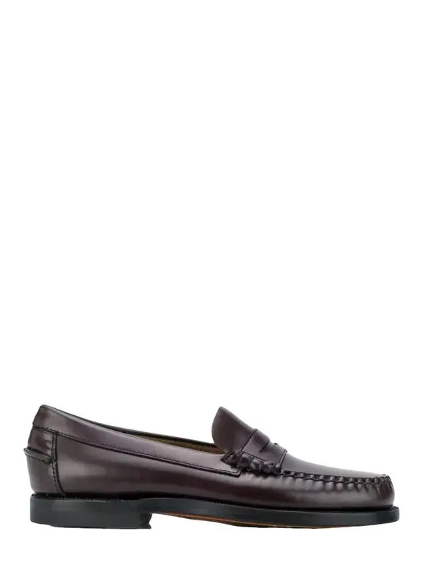SEBAGO Penny-slot Leather Loafers - Red