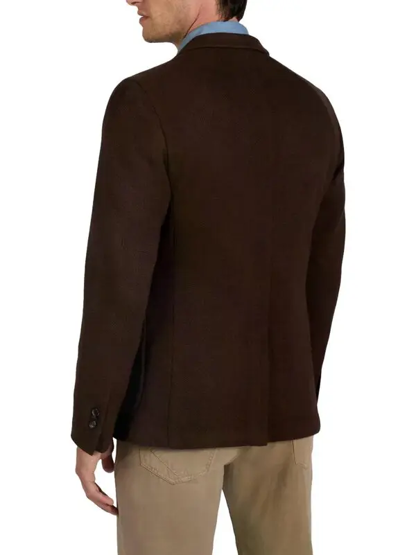 SLOWEAR Incotex Hopsack Slim-fit Blazer - Brown