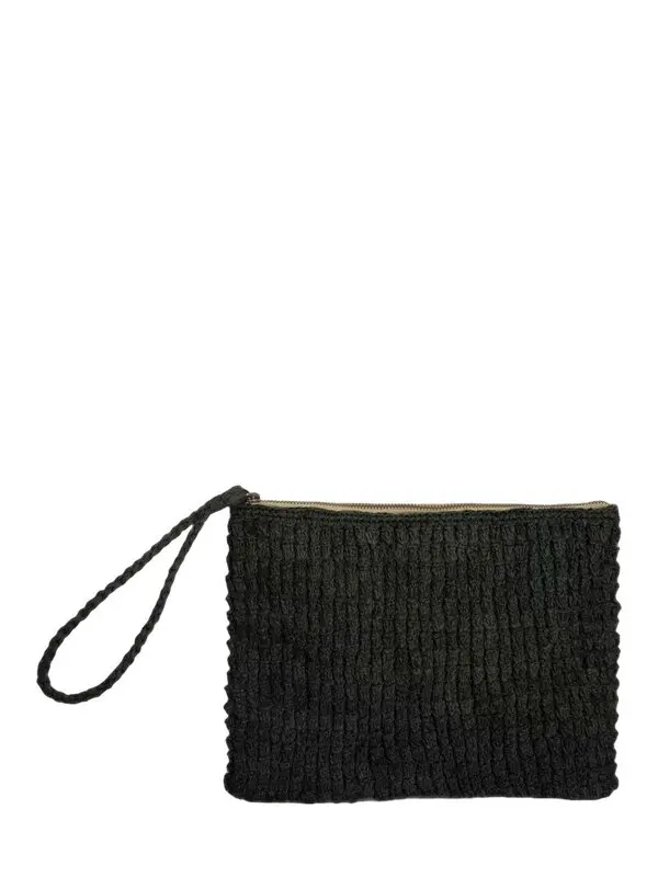 IBELIV Club Woven Clutch Bag - Black