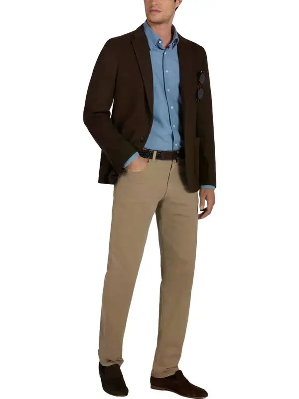 SLOWEAR Glanshirt Cotton-twill Shirt - Blue