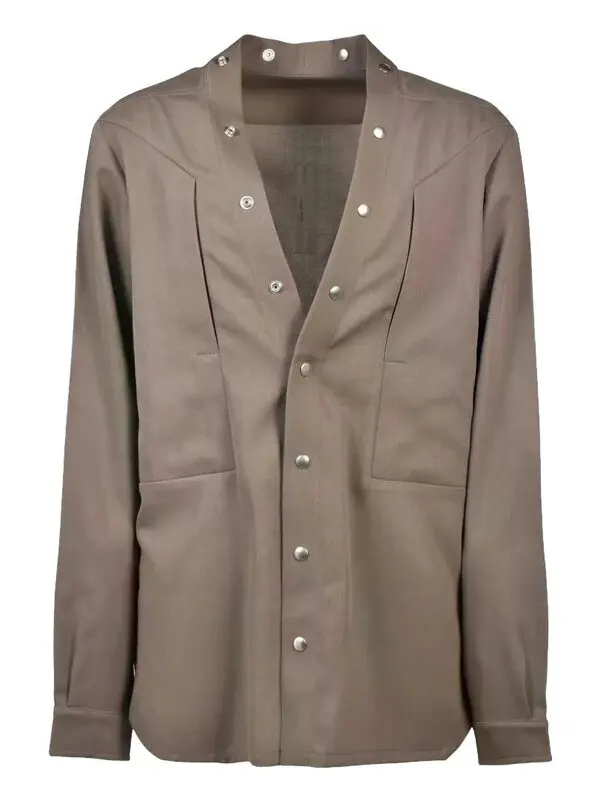 Rick Owens Larry Long-sleeve Shirt - Brown