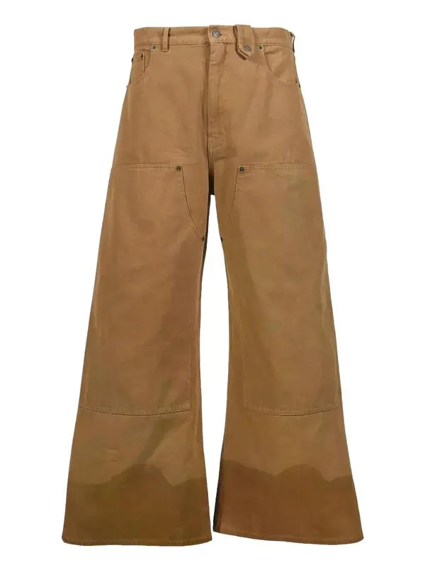EGONLAB Panelled Trousers - Brown
