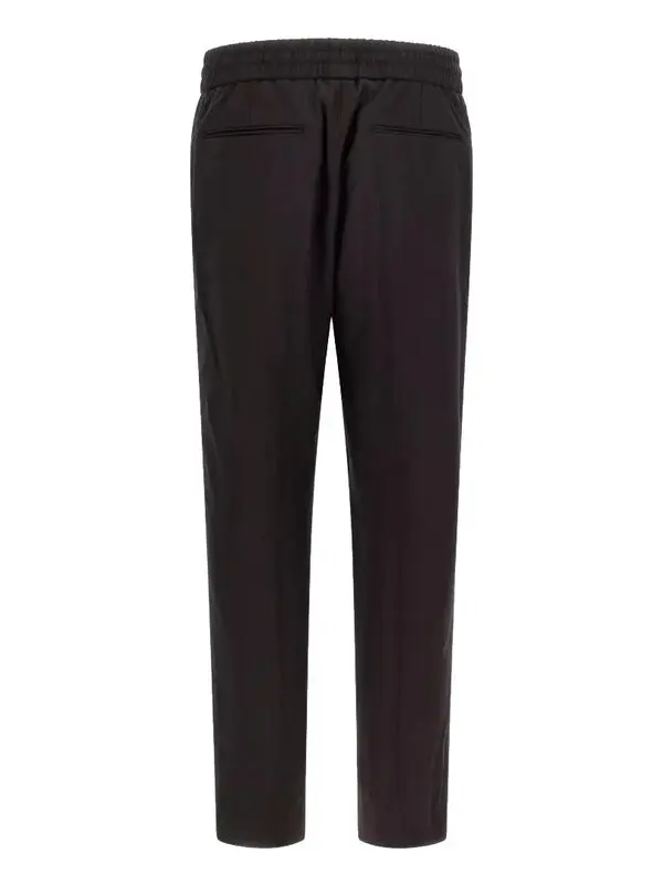 Brioni Asolo Drawstring-waist Trousers - Black