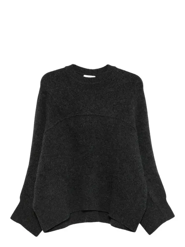 Christian Wijnants Seam-detail Crew-neck Sweater - Grey