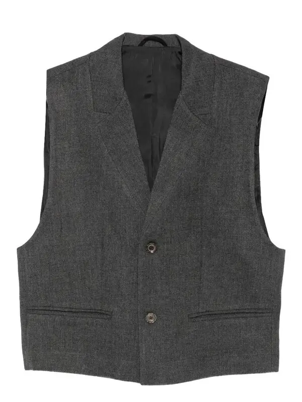 Imperial Button-up Waistcoat - Grey