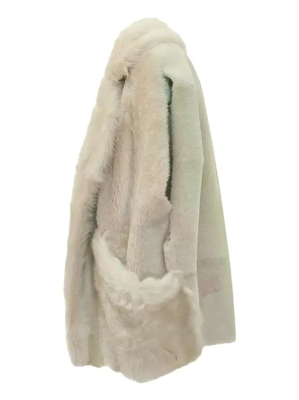 BLANCHA Shearling-trim Gilet - Neutrals