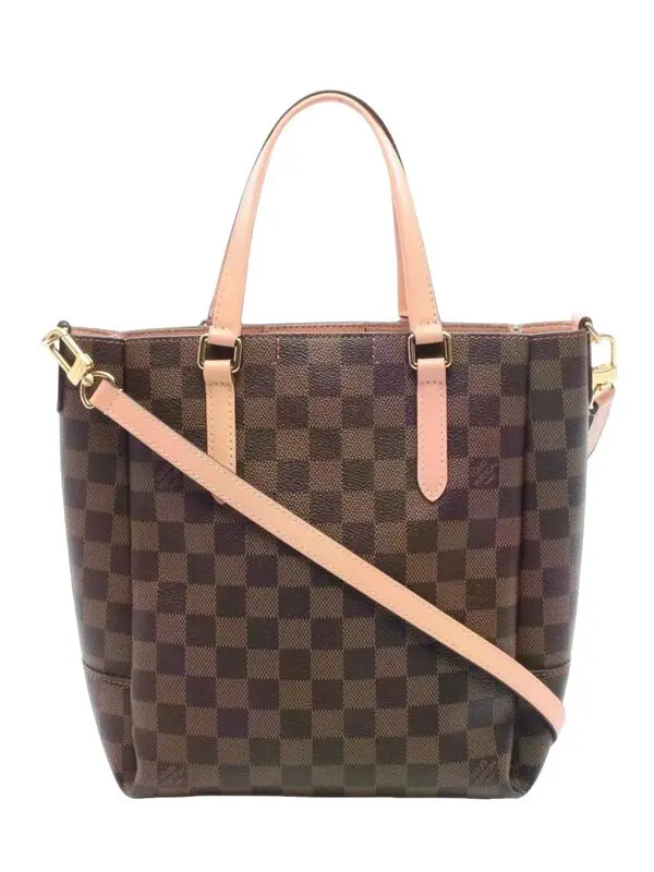 LOUIS VUITTON Damier Ebene Belmont Pm Satchel - Brown