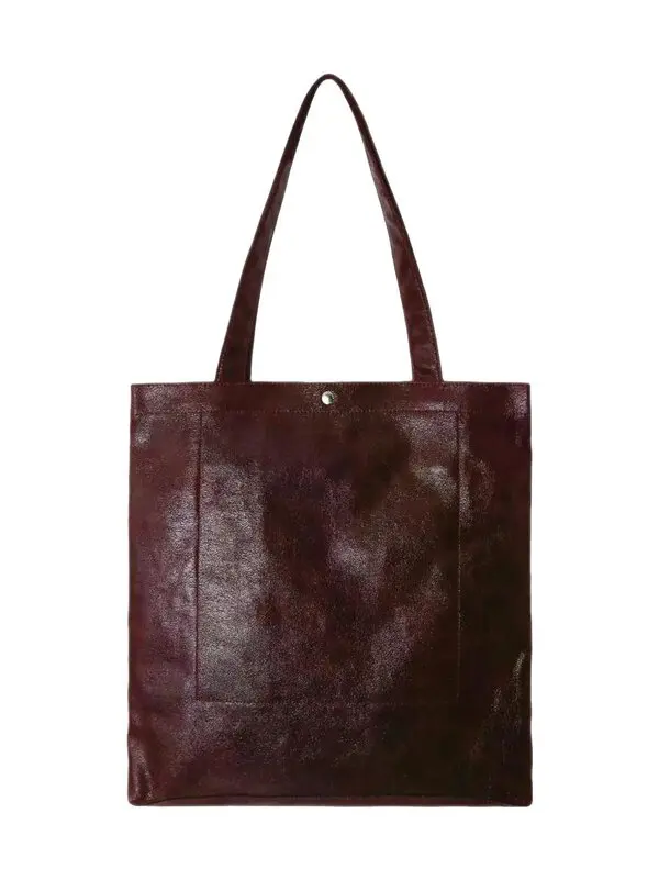 LANCASTER Crinkled-finish Tote Bag - Red