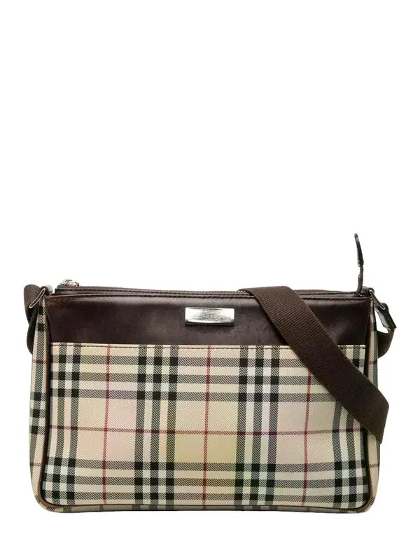 Burberry House Check Canvas Cross Body Bag - Neutrals