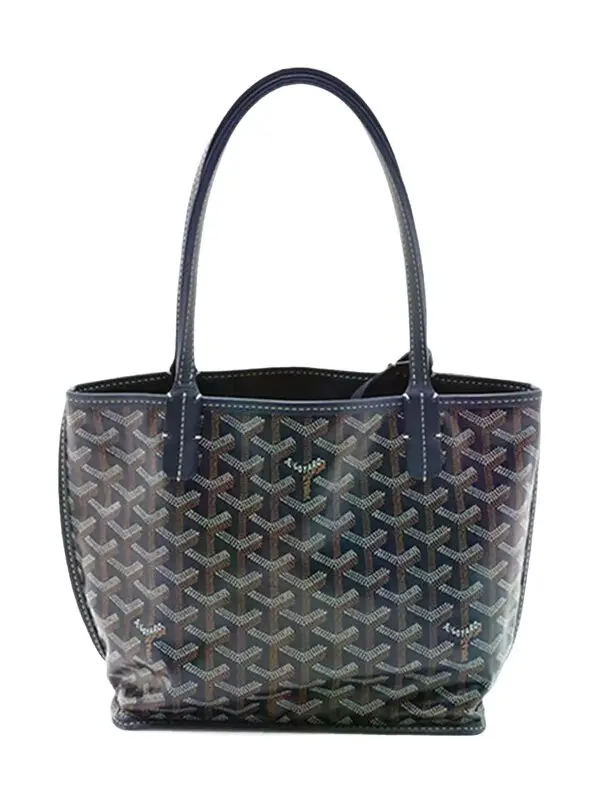 Goyard 2000-2026 Mini Goyardine Reversible Anjou Tote Bag - Blue