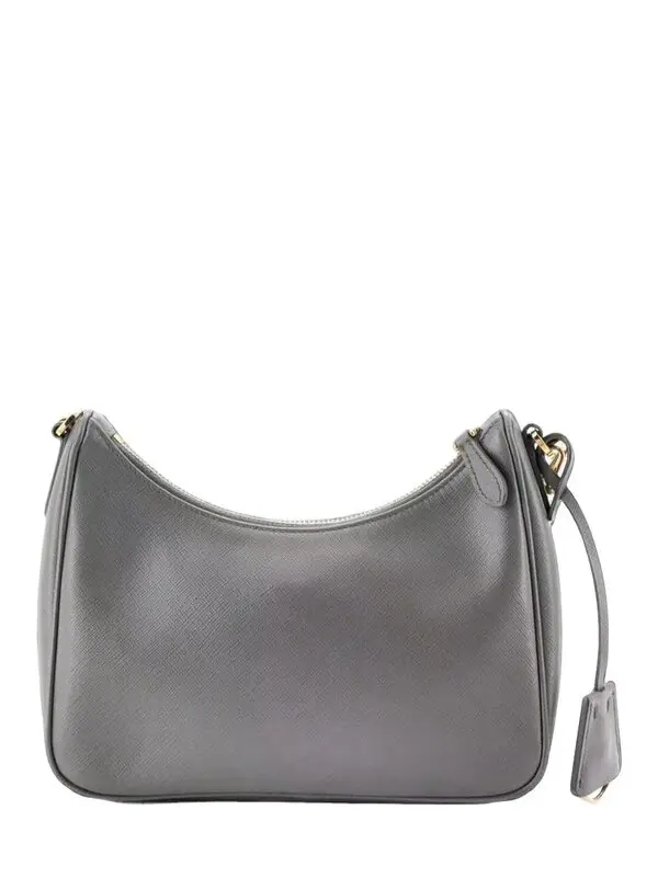 Prada Re-edition 2005 Saffiano Leather Small Crossbody Bag - Grey
