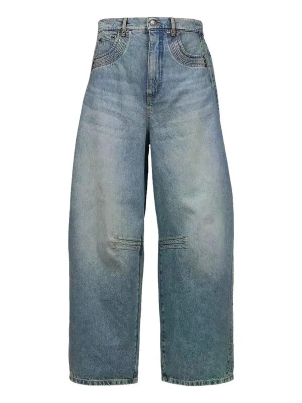 EGONLAB Whiskering-effect Jeans - Blue