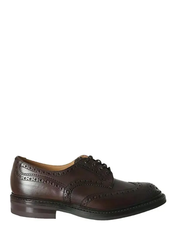 TRICKER'S Leather Derby Shoes - Brown