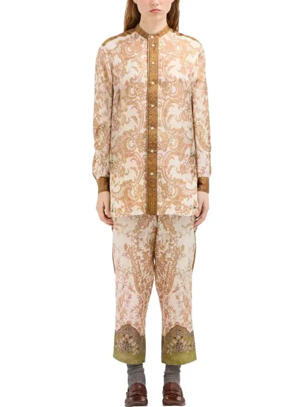 PIERRE-LOUIS MASCIA Aloe Silk Shirt - Neutrals