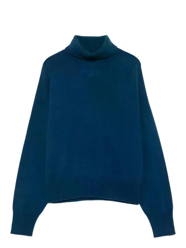 VANISE Cashmere Roll-neck Sweater - Blue