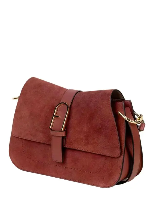 Furla Leather Shoulder Bag - Red