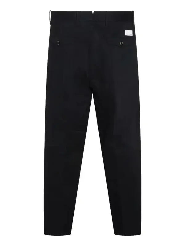 NINE:INTHE:MORNING Pleated Tapered-leg Trousers - Black
