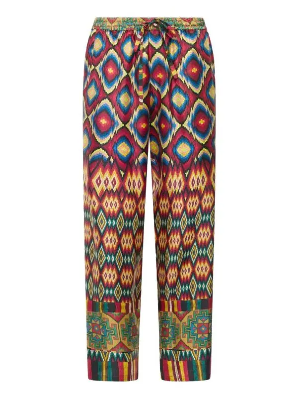 PIERRE-LOUIS MASCIA Alow Straight-leg Trousers - Red