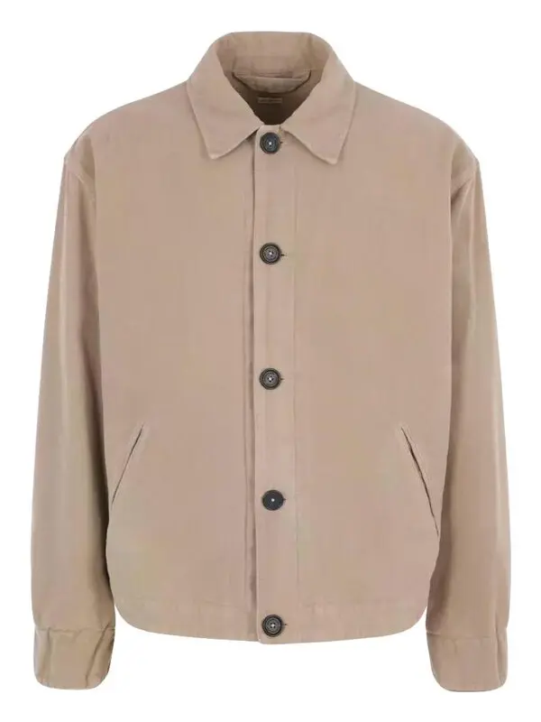 Massimo Alba Cadillac Cotton Moleskin Jacket - Neutrals