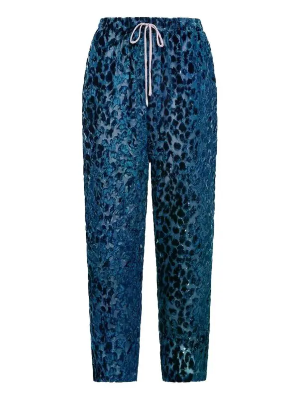 PIERRE-LOUIS MASCIA Straight-leg Trousers - Blue