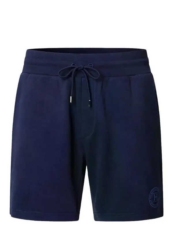 HACKETT LONDON Logo-print Drawstring Shorts - Blue