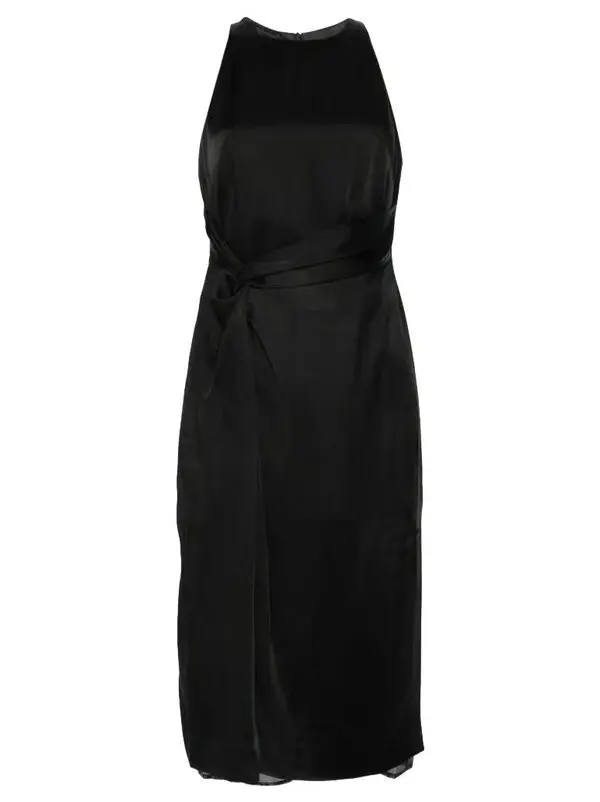 RÓHE Twist-detail Sleeveless Midi Dress - Black
