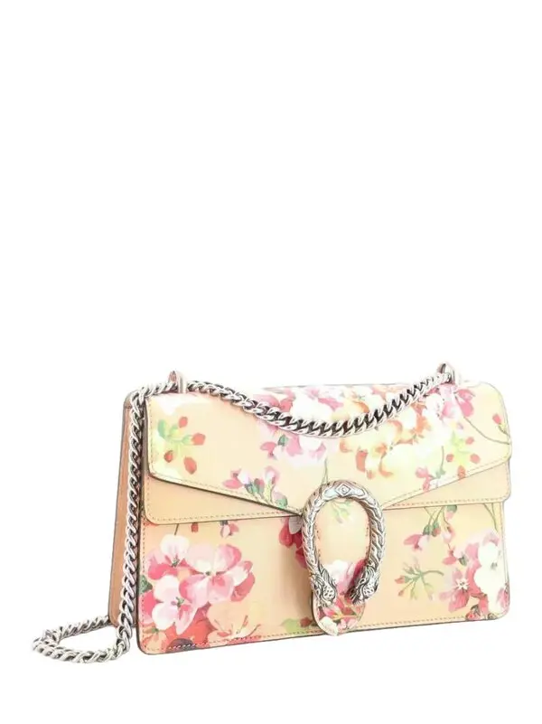 Gucci Dionysus Blooms Print Leather Small Shoulder Bag - Neutrals