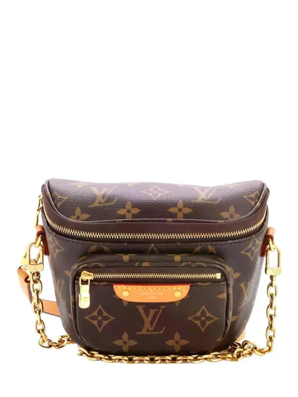 LOUIS VUITTON Monogram Canvas Mini Belt Bag - Brown