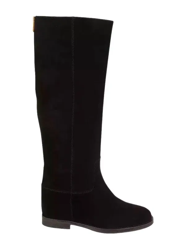 VIA ROMA 15 Logo-plaque Knee-high Boots - Black
