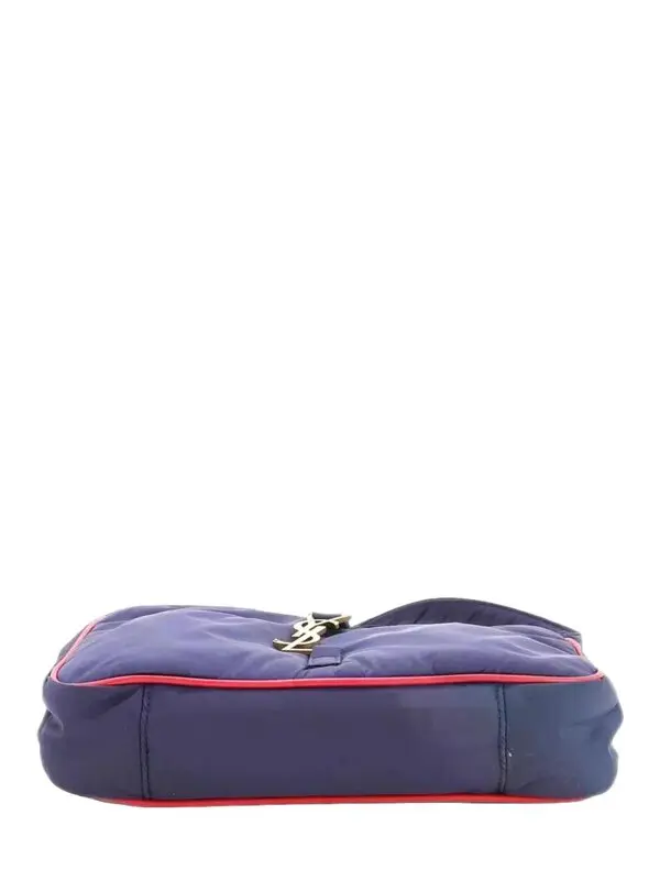 Saint Laurent Le 5 A 7 Hobo Nylon Shoulder Bag - Blue