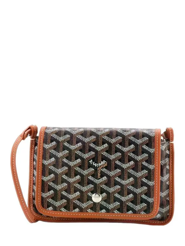 Goyard Plumet Clutch Wallet Coated Canvas Crossbody Bag - Brown