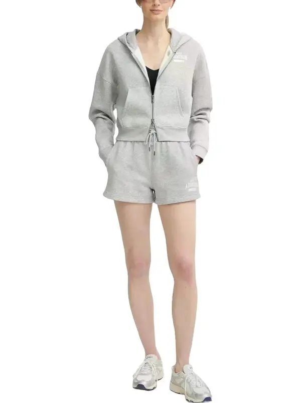 Under Armour Logo-print Zip-up Hoodie - Grey