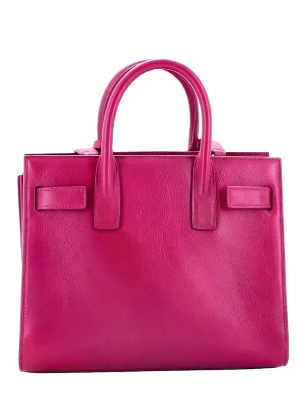 Saint Laurent Sac De Jour Bag Leather Nano Tote Bag - Pink