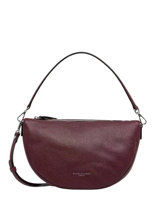 GIANNI CHIARINI Grained-leather Shoulder Bag - Red
