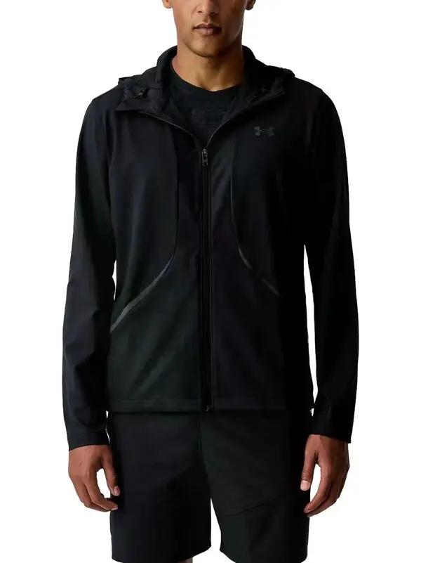 Under Armour Unstoppable Logo-print Zip-up Hoodie - Black