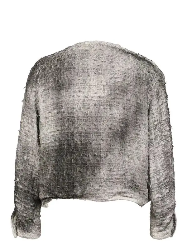 DOUBLET Distressed-effect Bouclé Jacket - Grey