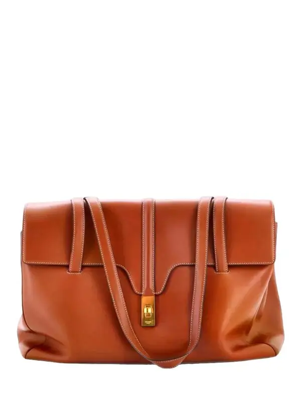 Celine Soft 16 Bag Smooth Calfskin Shoulder Bag - Brown