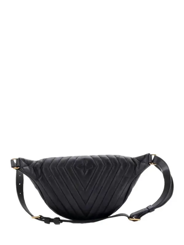 LOUIS VUITTON Quilted Leather New Wave Bumbag Belt Bag - Black