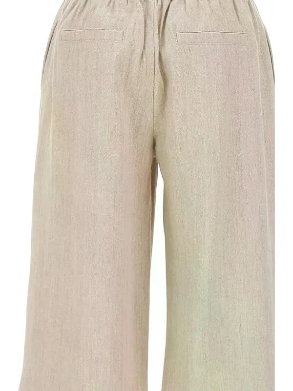 JCSOPHIE Liseron Drawstring-waist Palazzo Trousers - Neutrals