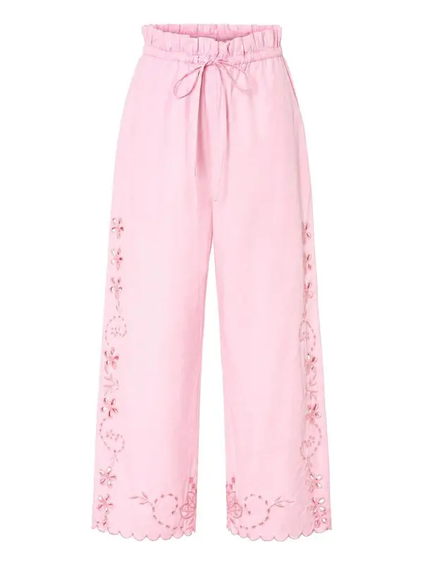PAR Y ESCALA Cotton Trousers - Pink