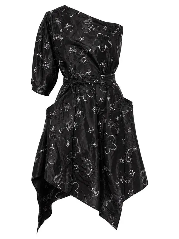 STUART TREVOR Pirate Dress - Black/silver