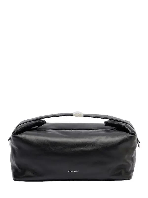 Calvin Klein Andy Large Leather Top-handle Bag - Black