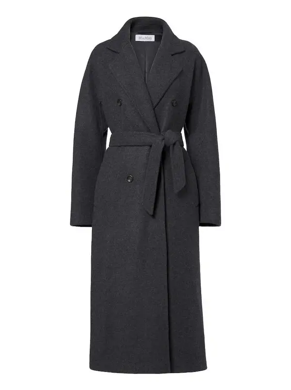 Max Mara Cashmere Wrap Coat - Grey