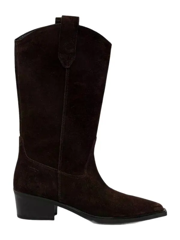 VAGABOND SHOEMAKERS Kelsey Suede Cowboy Boots - Brown