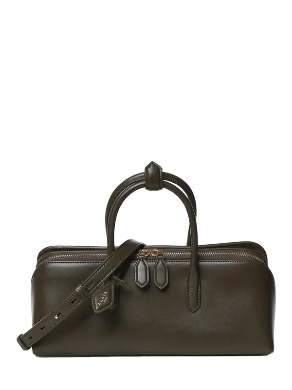 Alaïa Delta Small Leather Handbag - Green